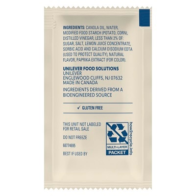 Best Foods Vegan sachets are egg and gluten-free