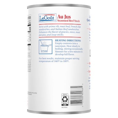 LeGout® Au Jus Beef Stock 12 x 48 oz